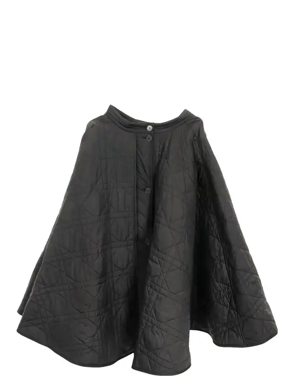Dior 2010s Quilted Midi Skirt - Black
