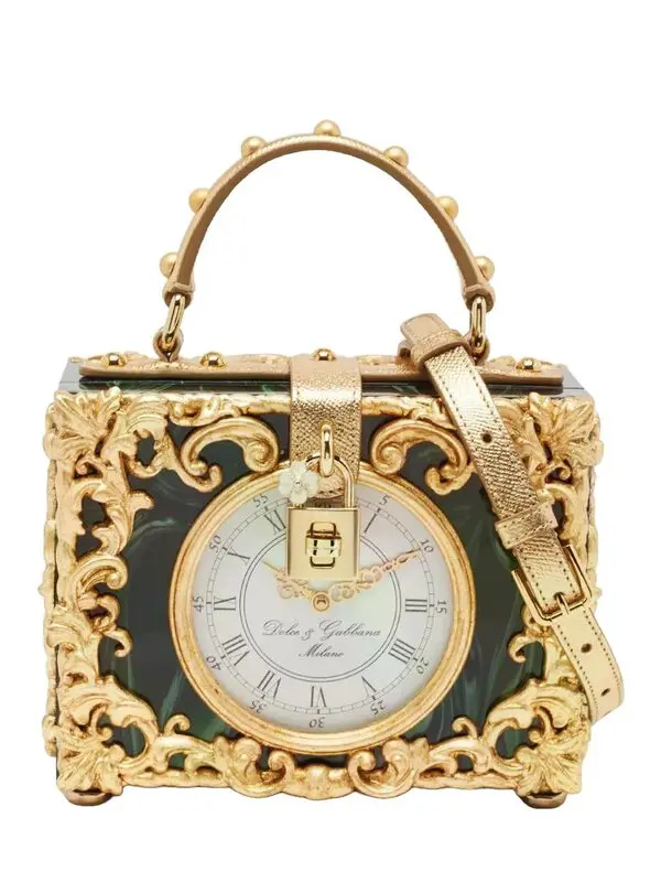 Dolce & Gabbana Baroque Clock Mini Bag - Gold