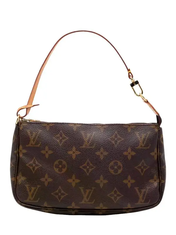 LOUIS VUITTON 2000 Monogram Pochette Accessoires Shoulder Bag - Brown