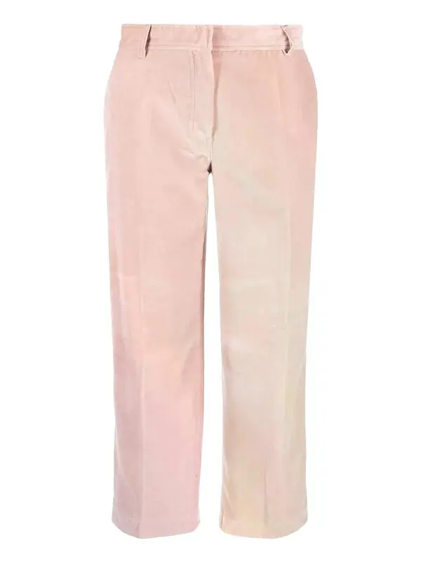 Burberry 2000s Straight-leg Cropped Trousers - Pink