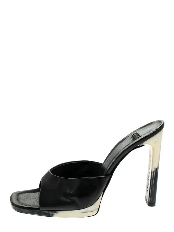 Casadei 110mm Leather Heeled Sandals - Black
