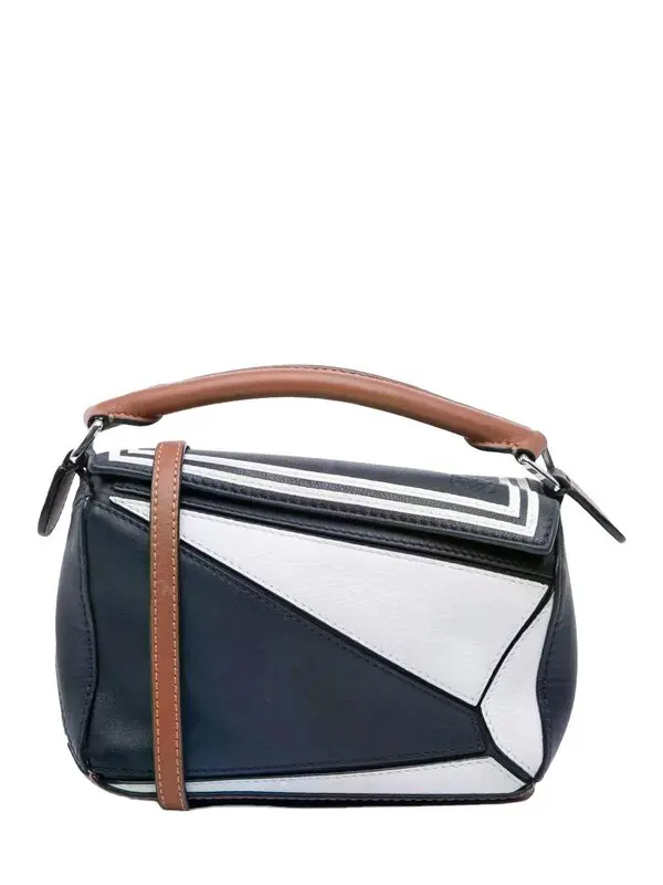 Loewe Mini Tricolor Sailor Puzzle Satchel - Blue