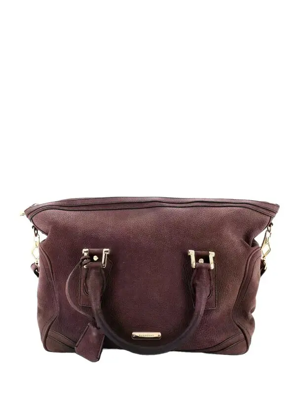 Burberry Kirley Leather Medium Satchel - Brown