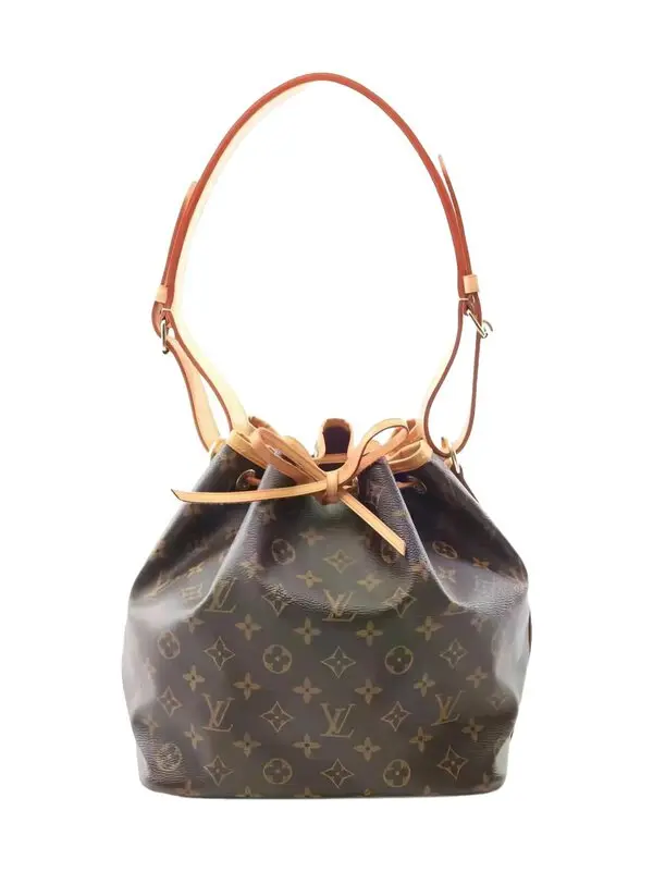 LOUIS VUITTON Monogram Petit Noe Bucket Bag - Brown