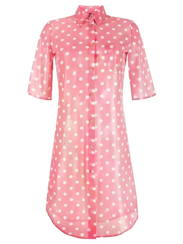 Jean Paul Gaultier 1990s Polka-dot Shirtdress - Pink