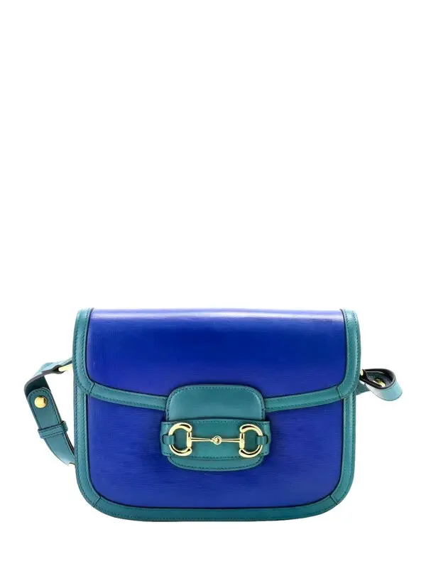 Gucci Horsebit 1955 Small Shoulder Bag - Blue