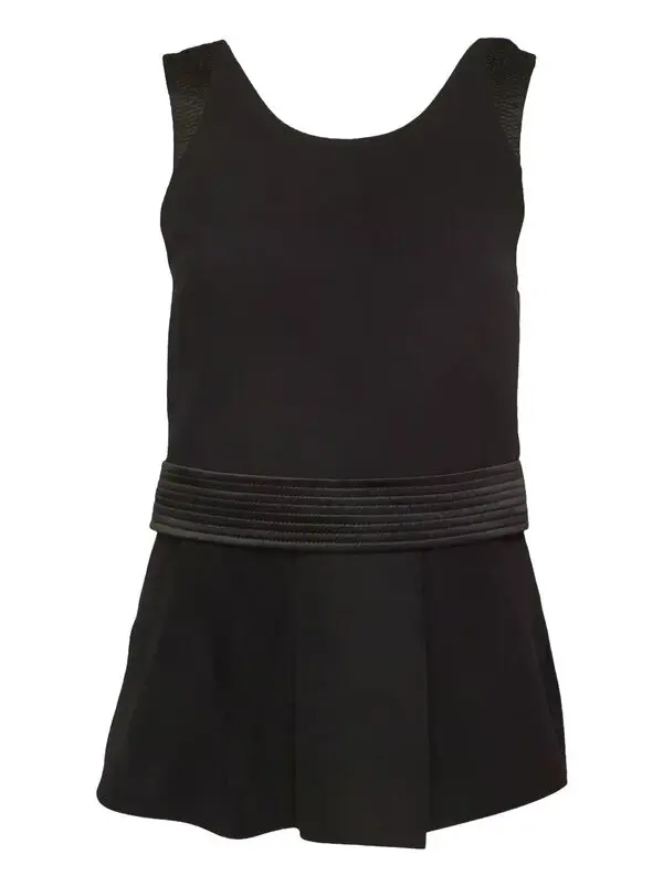 Emporio Armani Peplum-waist Top - Black