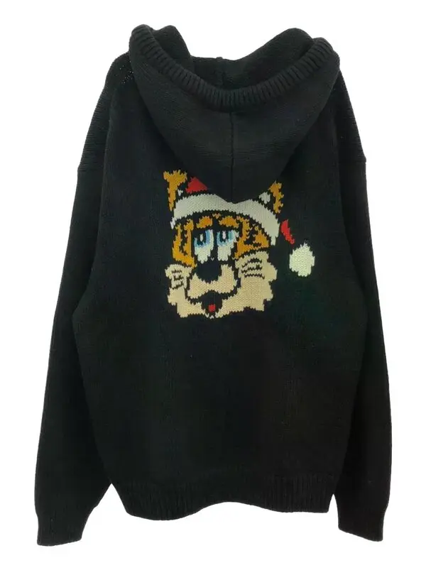 Kenzo 2010s Parker Wool-cotton Sweater - Black