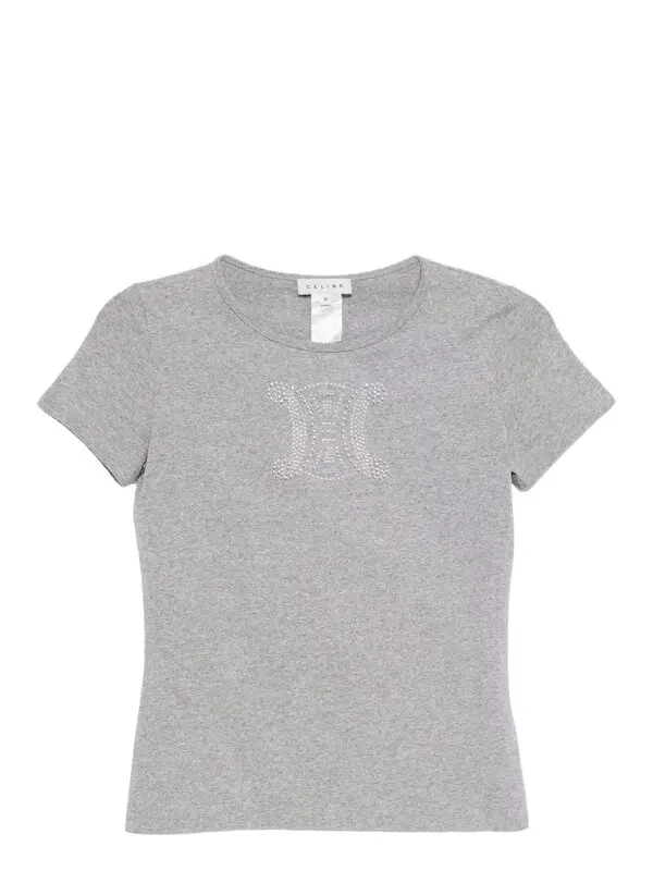Celine 1990-2000s Macadam T-shirt - Grey