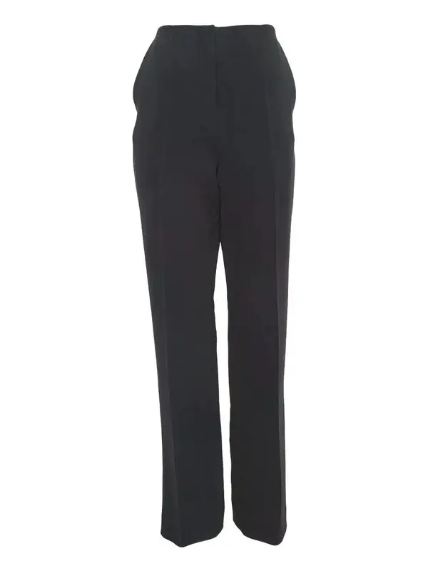 Diane Von Furstenberg High-waist Straight-leg Trousers - Black