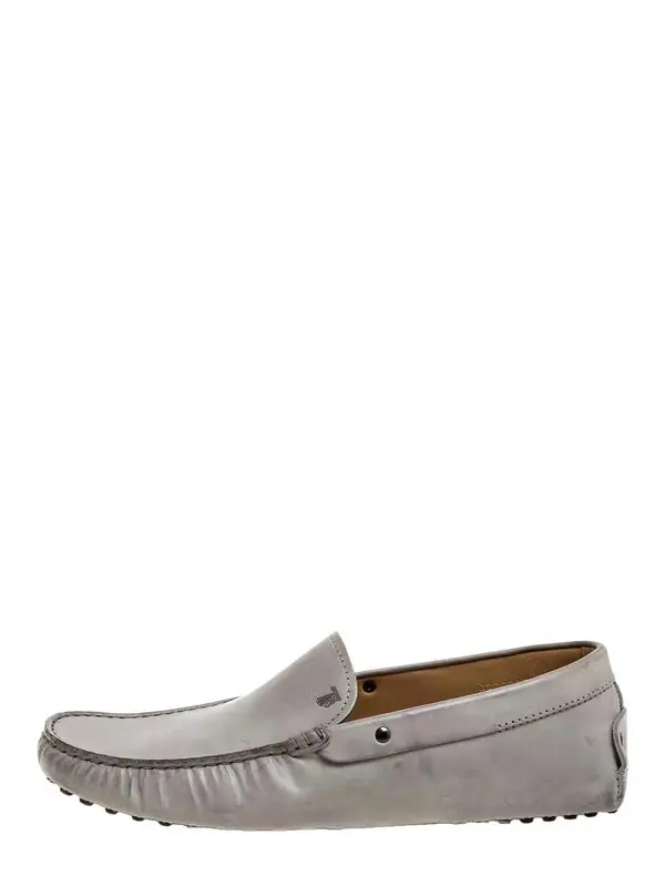 TOD'S Leather Loafers - Grey