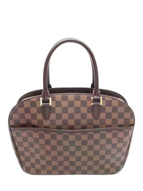 LOUIS VUITTON Saria Handbag Damier Ebène - Brown