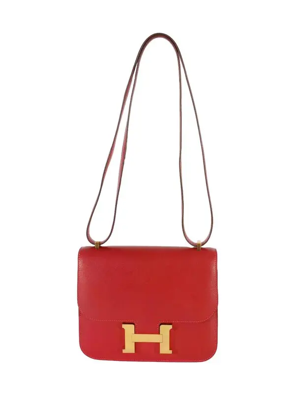 Hermès Constance 18 Shoulder Bag - Red