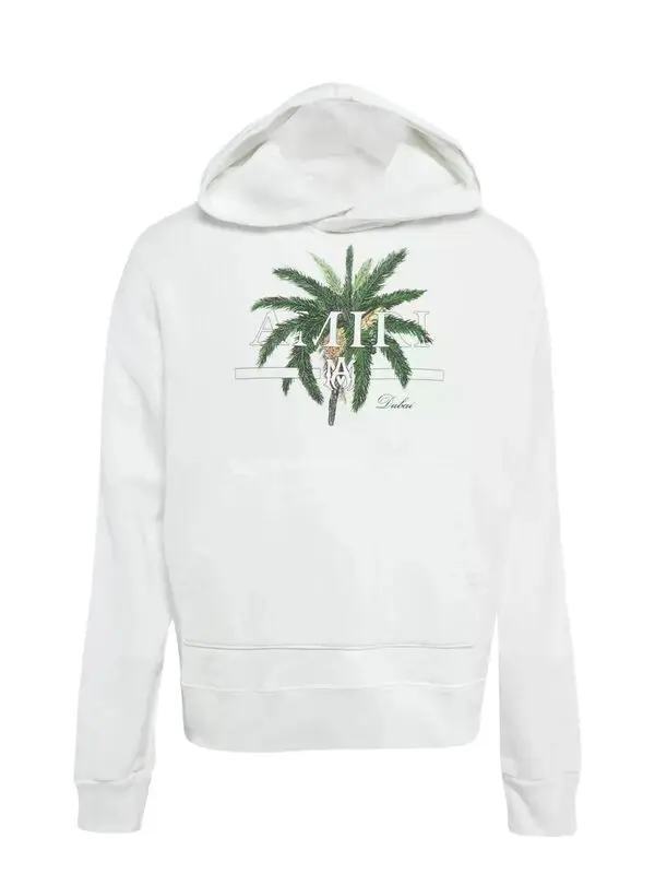 Amiri Palm Tree-print Hoodie - White