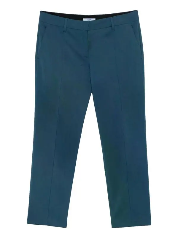 Prada 2000s Tapered Trousers - Blue