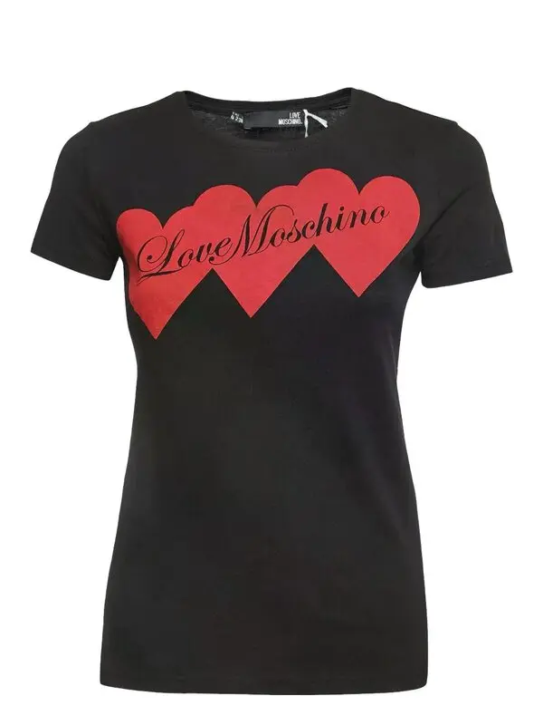 Moschino Heart-motif T-shirt - Black