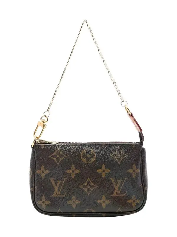 LOUIS VUITTON 2021 Monogram Mini Pochette Accessoires - Brown