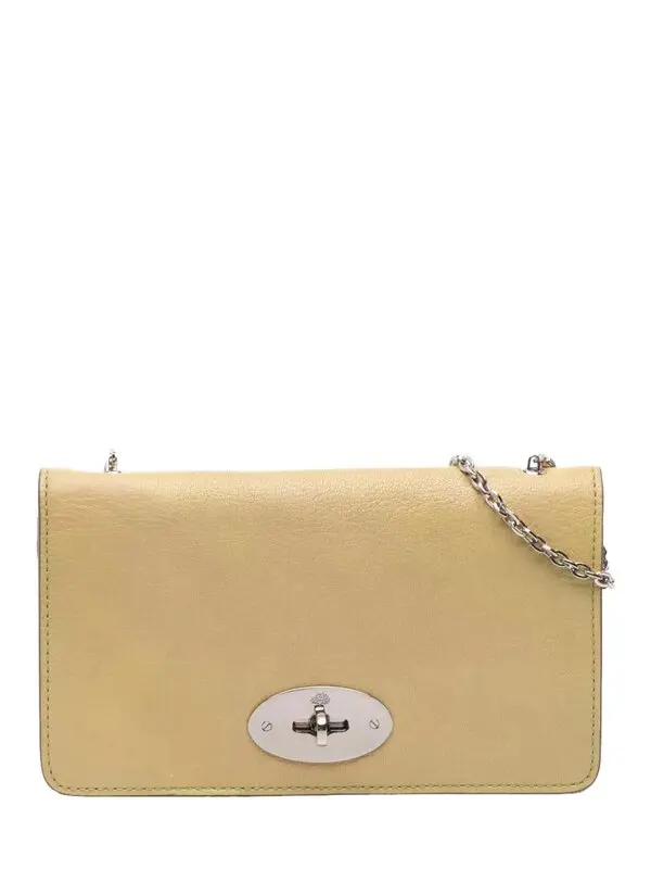 Mulberry Leather Bayswater Wallet On Chain - Yellow
