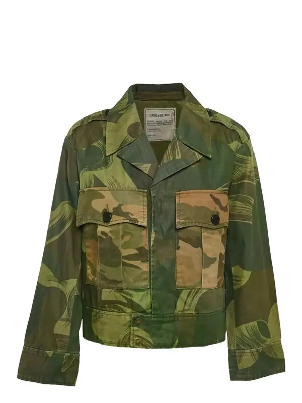 Zadig&Voltaire 1997 Camouflage Linen Jacket - Green