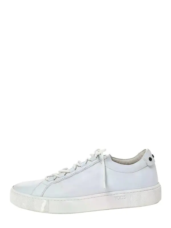TOD'S Leather Lace-up Sneakers - White