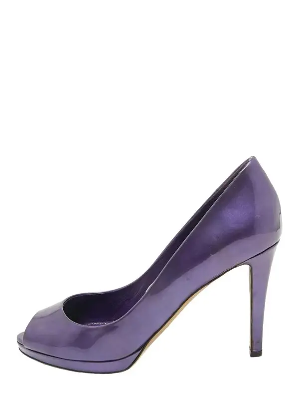 SERGIO ROSSI 105mm Patent-finish Pumps - Purple