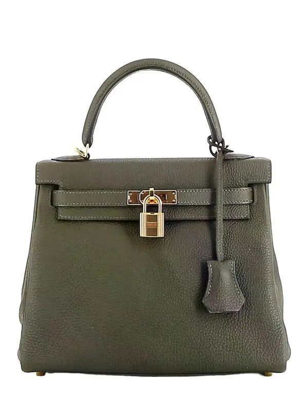 Hermès 2021 Kelly 25 Two-way Handbag - Green