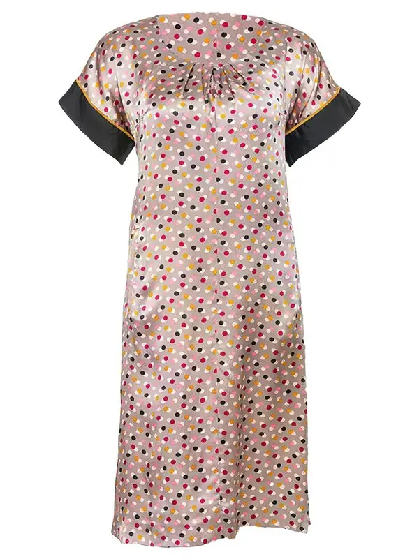 Kenzo Polka-dot Silk Dress - Pink