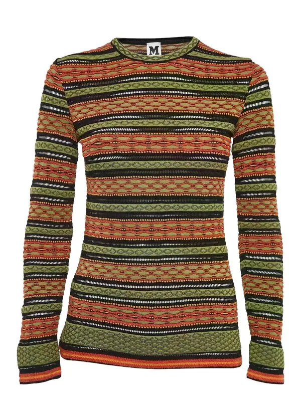 Missoni Patterned Jacquard T-shirt - Green