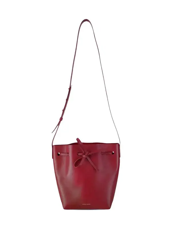 MANSUR GAVRIEL Small Leather Bucket Bag - Red