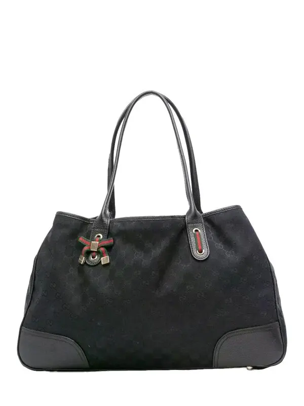 Gucci 2000-2015 Gg Canvas Princy Tote Bag - Black