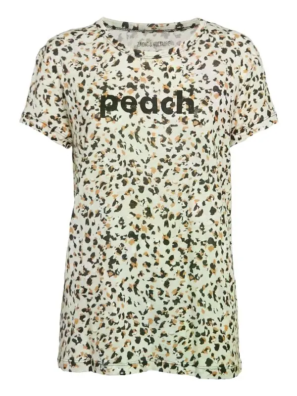 Zadig&Voltaire Leopard-print T-shirt - Neutrals