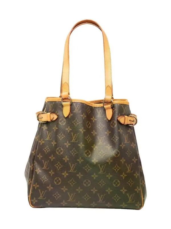 LOUIS VUITTON 2007 Monogram Batignolles Vertical Tote Bag - Brown