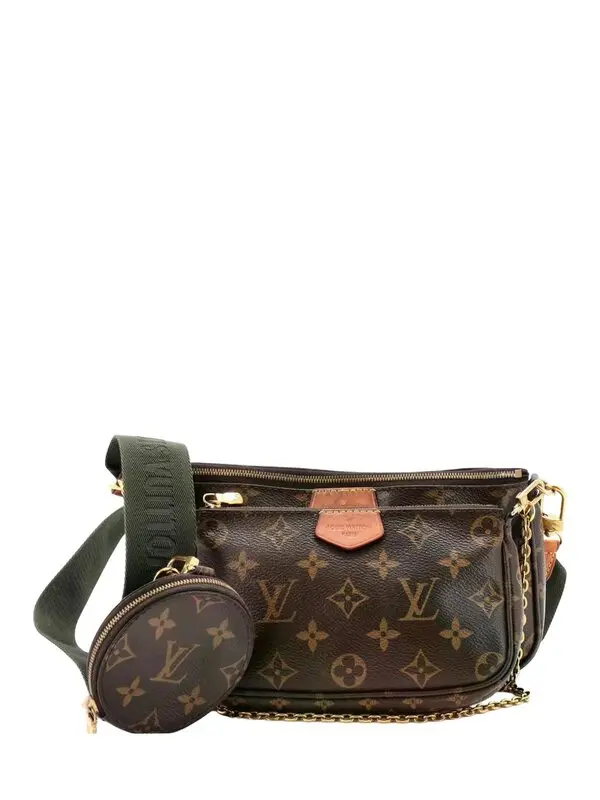 LOUIS VUITTON Multi Pochette Accessoires Monogram Canvas Crossbody Bag - Brown