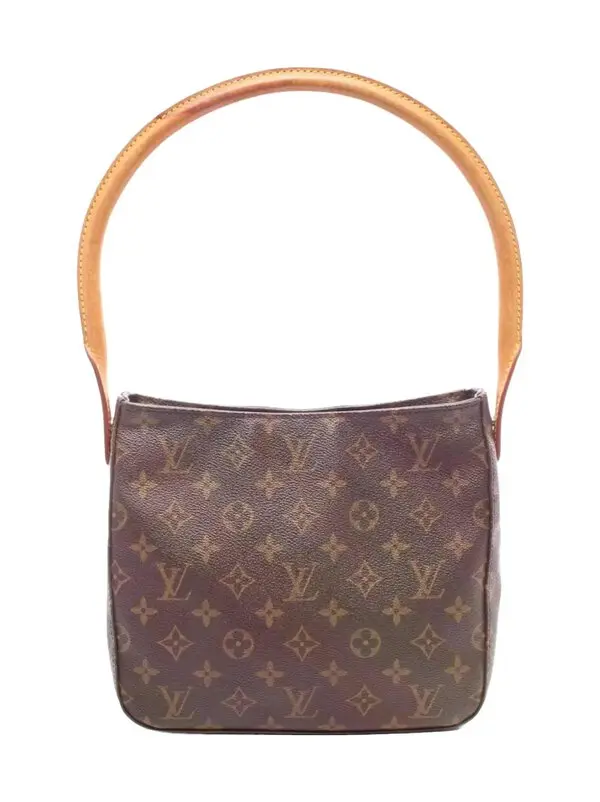 LOUIS VUITTON 2001 Looping Mm Monogram Shoulder Bag - Brown