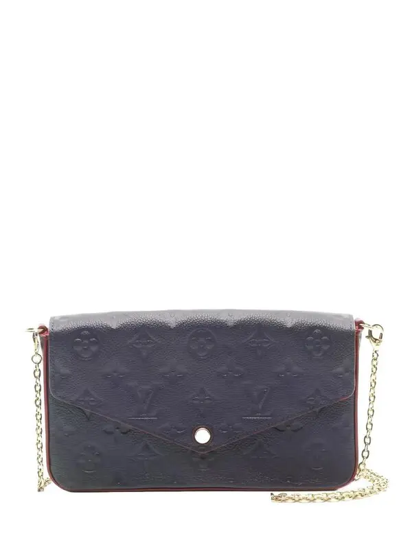 LOUIS VUITTON 2018 Pochette Félicie Monogram Empreinte - Blue