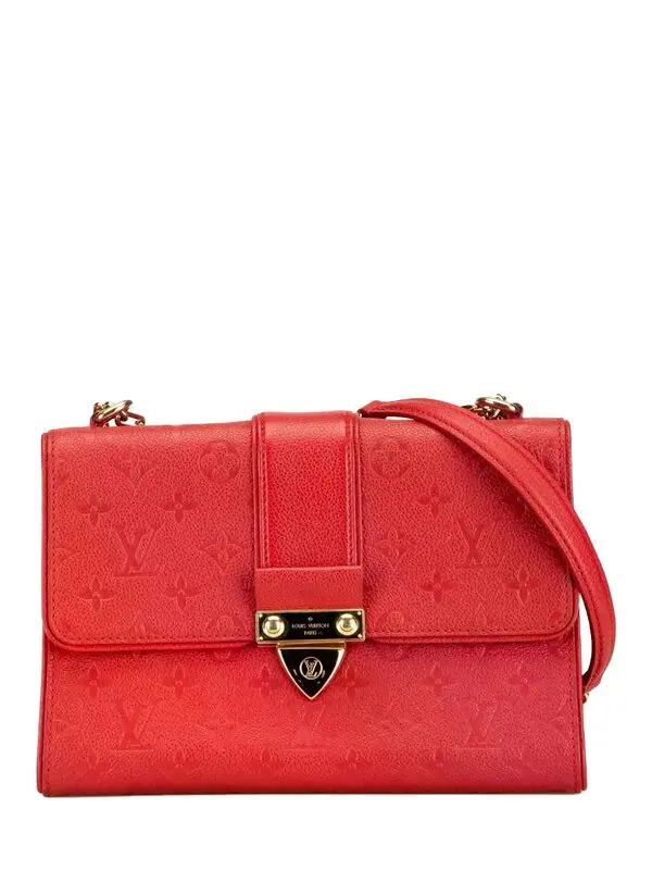 LOUIS VUITTON 2017 Monogram Empreinte Saint Sulpice Bb Crossbody Bag - Red