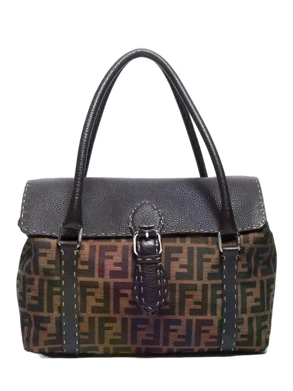 Fendi 2000's Zucca Linda Shoulder Bag - Brown