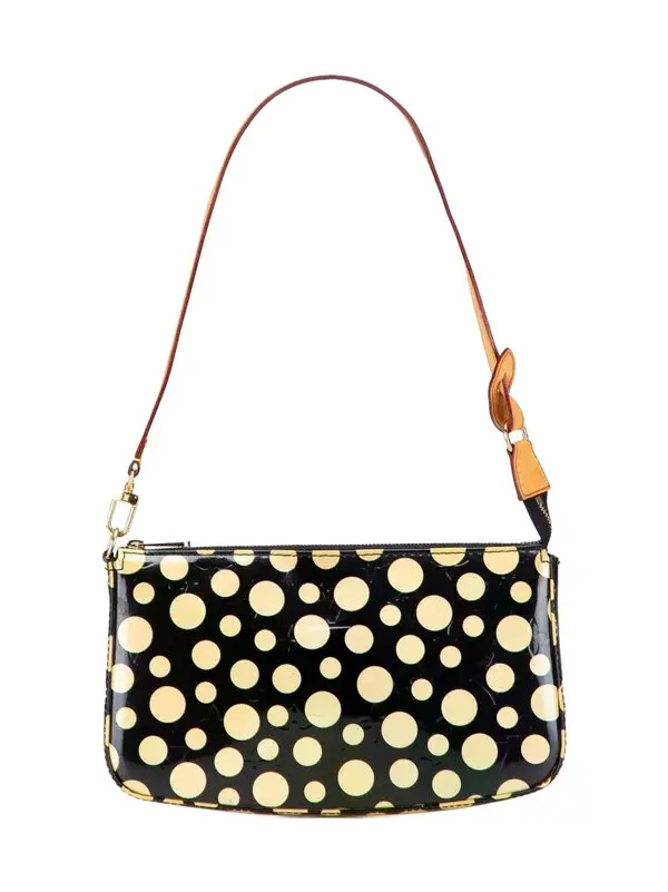 LOUIS VUITTON Yayoi Kusama Monogram Vernis Dots Infinity Pochette Accessoires - Black