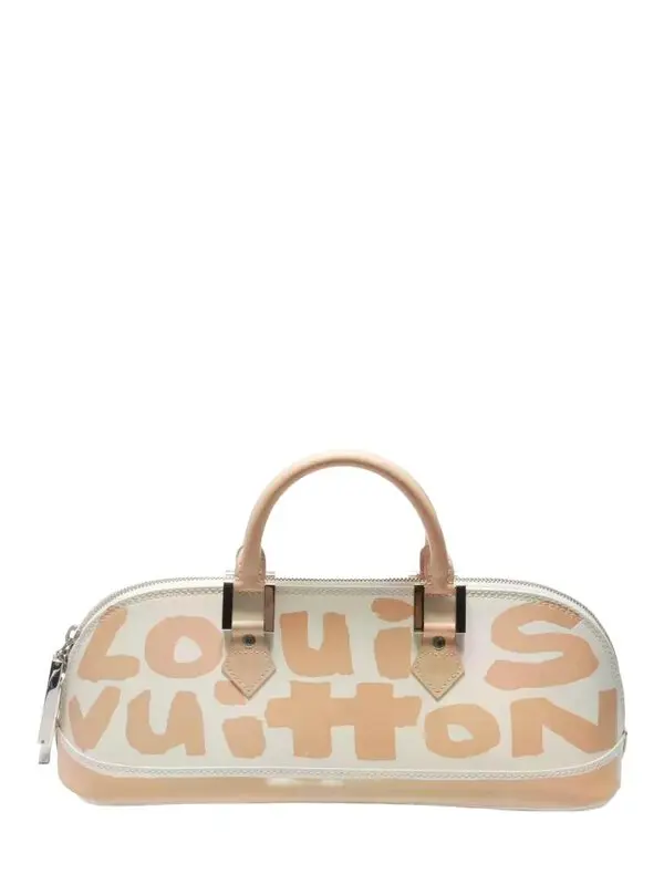 LOUIS VUITTON 2001 Alma Horizontal Leather Tote - White