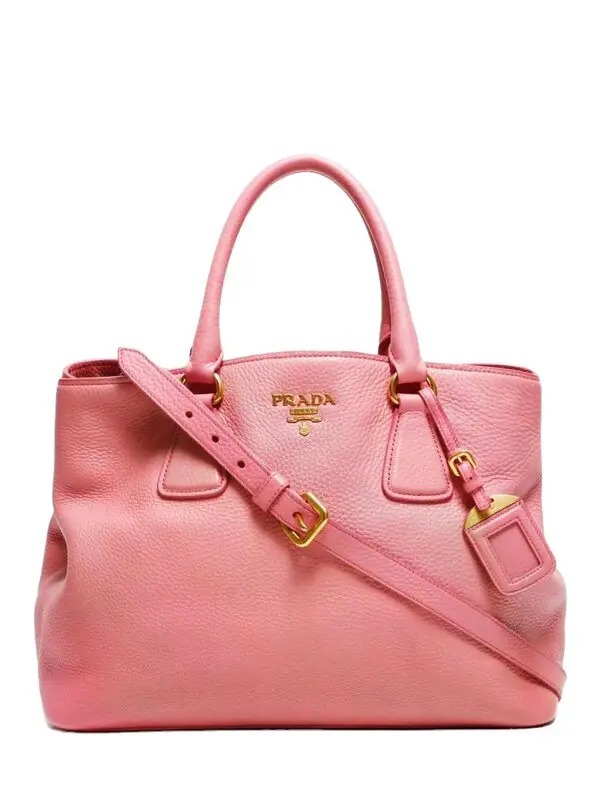 Prada 2010s Leather Shoulder Bag - Pink