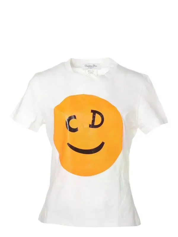 Dior 2001 Smiley-face T-shirt - White