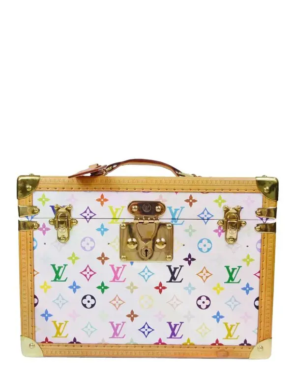 LOUIS VUITTON X Takashi Murakami Boite Pharmacie Trunk Bag - White