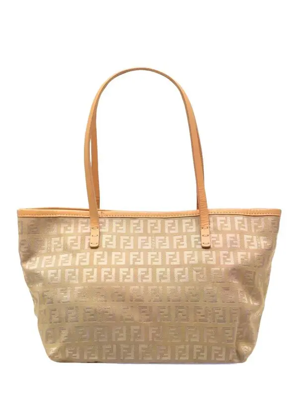 Fendi 2000-2010 Zucchino Canvas Tote Bag - Brown