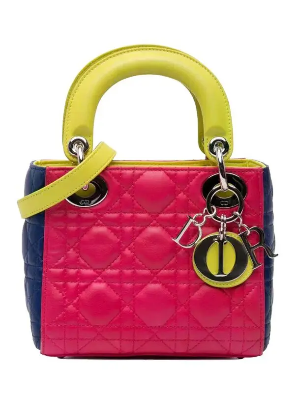 Dior Cannage Lady Satchel - Pink