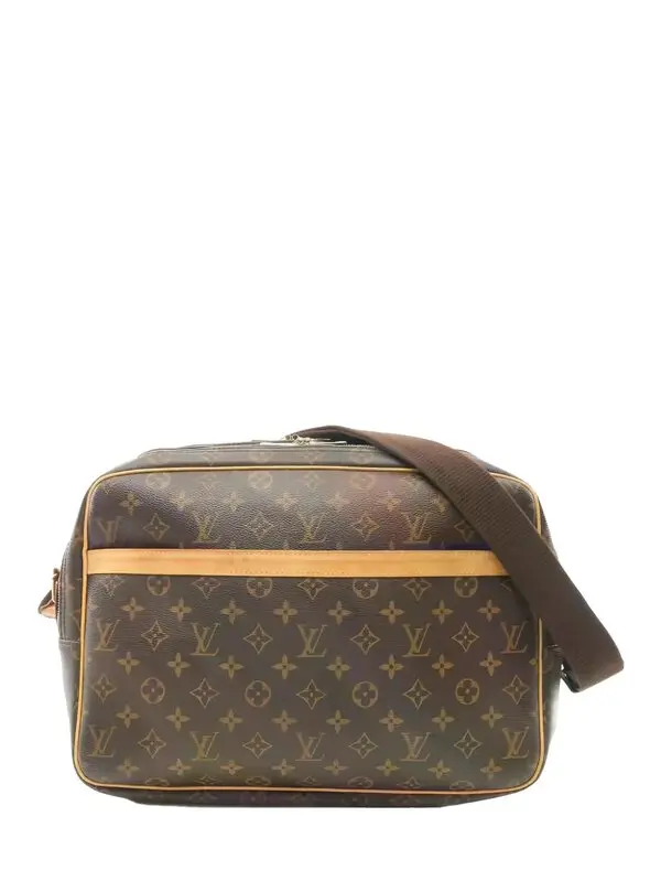 LOUIS VUITTON Monogram Reporter Gm Shoulder Bag - Brown