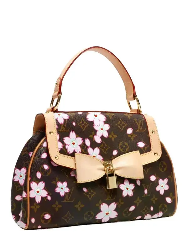 LOUIS VUITTON 2003 Monogram Cherry Blossom Handbag - Brown
