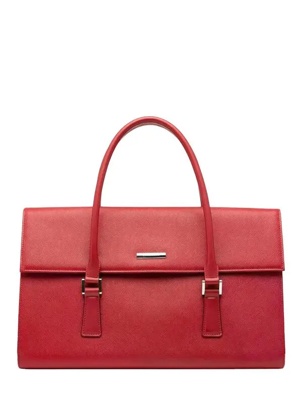 Burberry Leather Handbag - Red