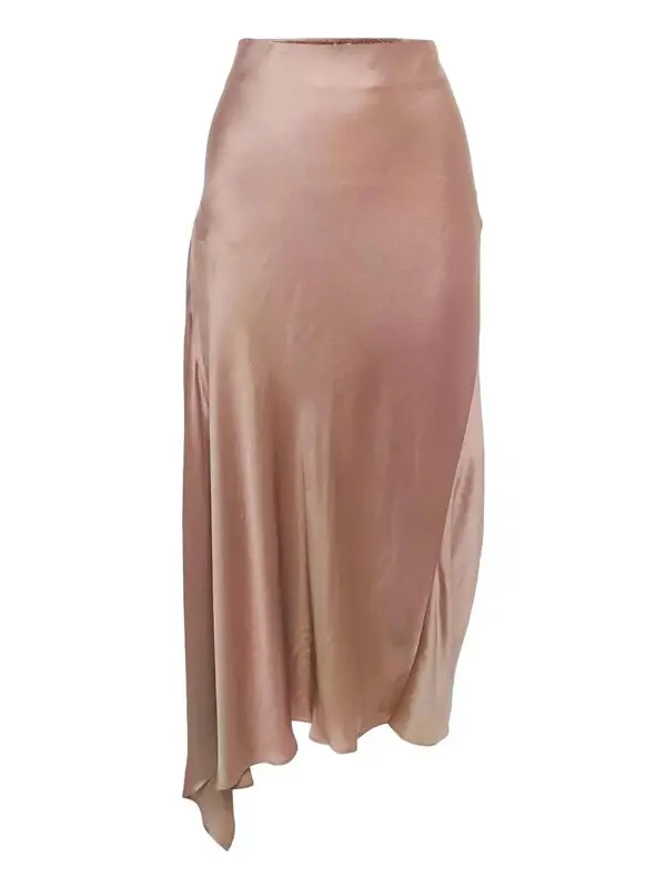 Brunello Cucinelli Vintage Asymmetric Hem Skirt - Pink
