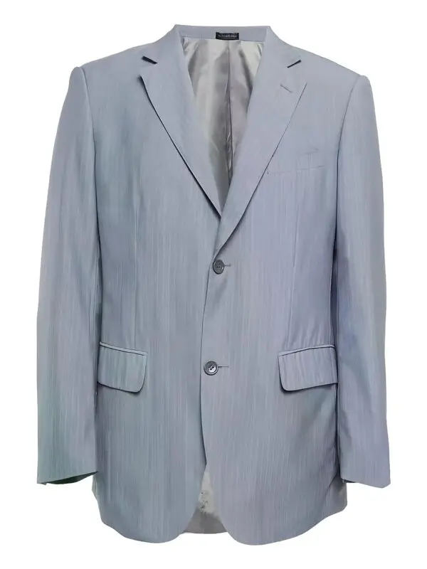 Ermenegildo Zegna Stripe Wool Blazer - Grey