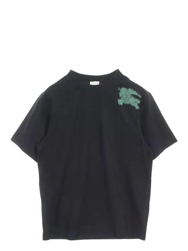 Burberry 2010s Logo-print Cotton T-shirt - Black